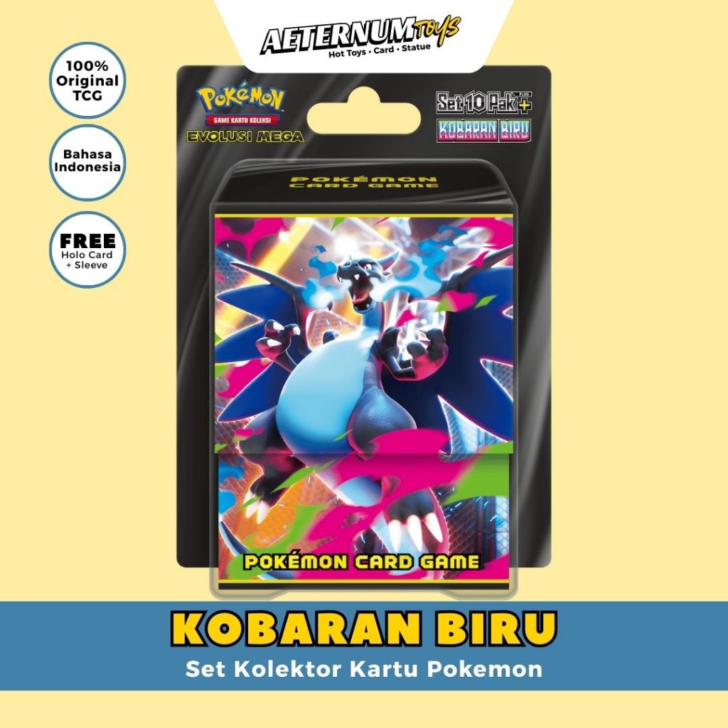 Jual Set Kolektor / Booster Bundle Kartu Pokemon TCG Kobaran Biru - 1 ...