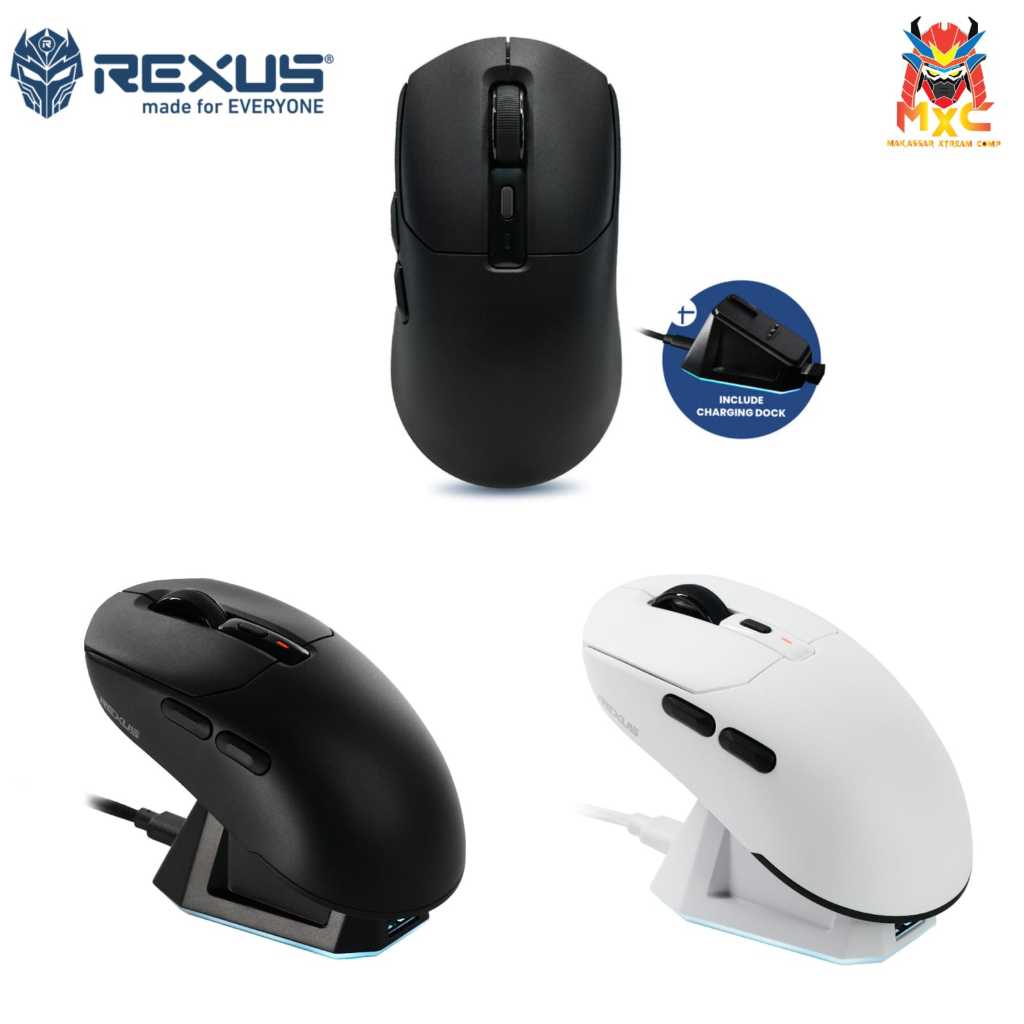 Jual Rexus ShagaX RX130 Mouse Gaming Wireless Tri Mode Connection ...