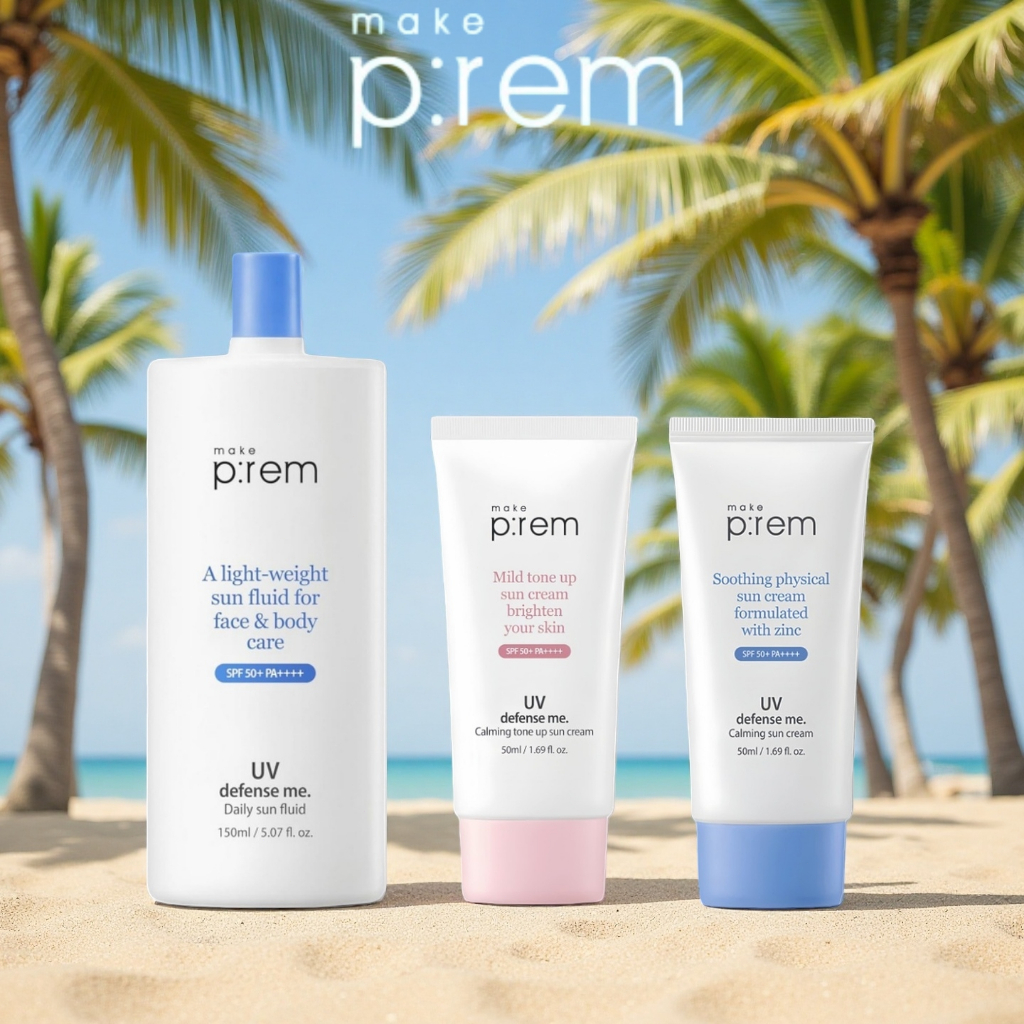 Jual Make P:rem UV Defense Me Sunscreen SPF50+ PA++++ – Daily Sun Fluid ...
