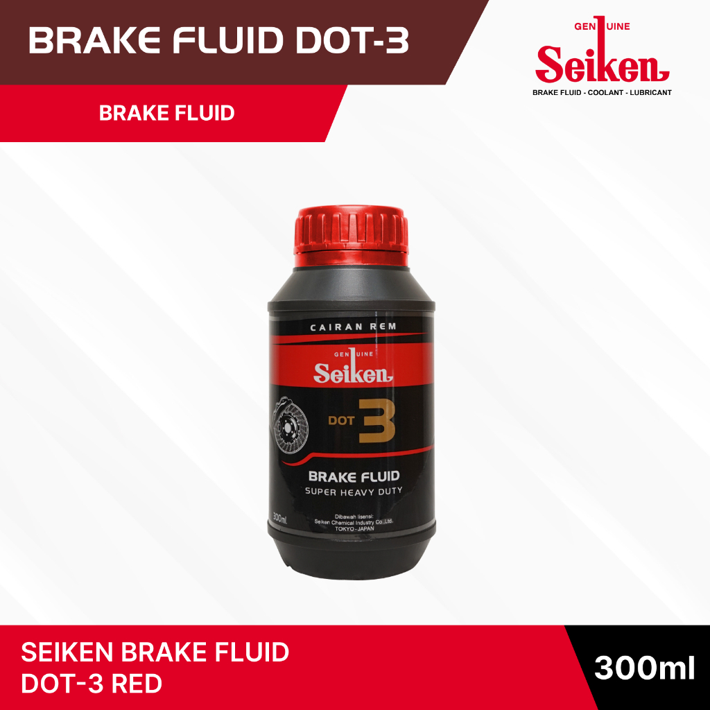 Jual Seiken BRAKE FLUID DOT 3 RED || 300ML | Shopee Indonesia