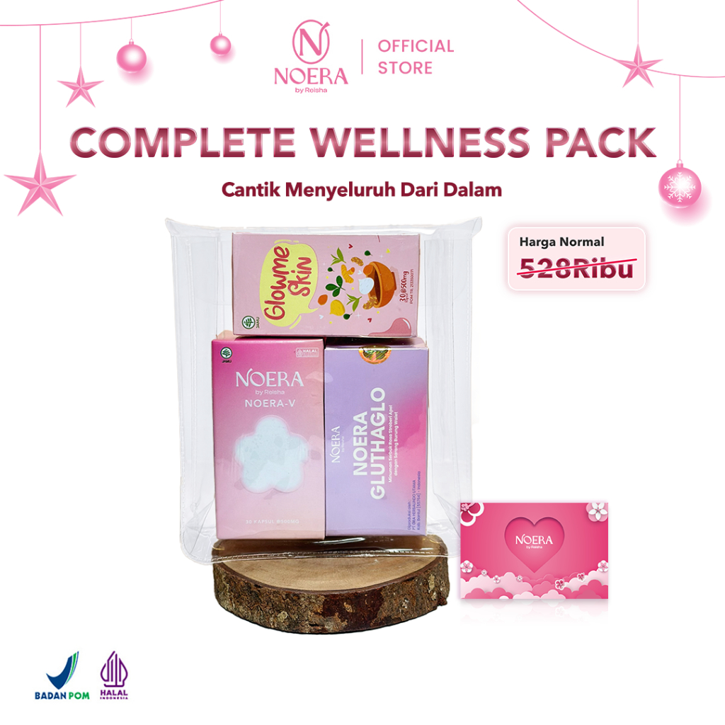 Jual Noera Complete Wellness Pack | Noera - V + Glutha Booster + Glow ...