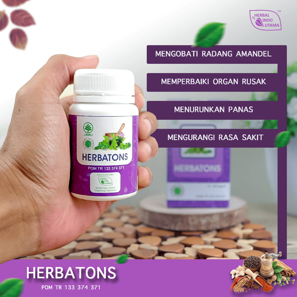 Jual HIU HERBATONS - Herbal Amandel Herbatons dan Limandel - Membantu ...