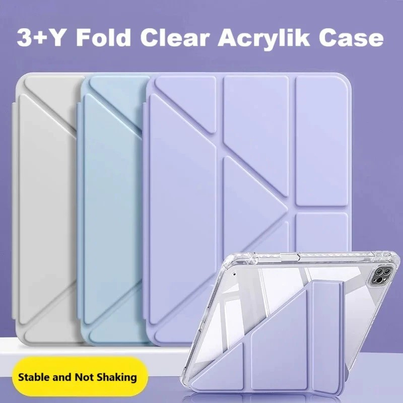 Jual Acrylic Y-Fold Case Samsung Galaxy Tab S11 Anti Bend Trifold Auto ...