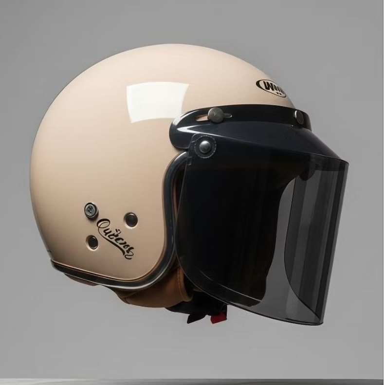 Jual Helm SC Hijab Friendly Helm Hijab Retro Clasicc Warna Millo Glossy ...