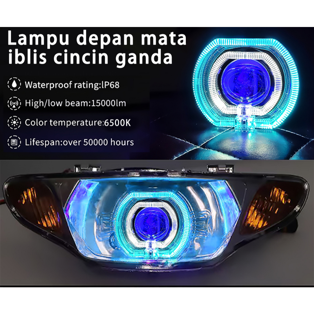 Jual Ala ala biled 4.5 Inch Lampu sepeda motor New Projie Biled Cahaya ...