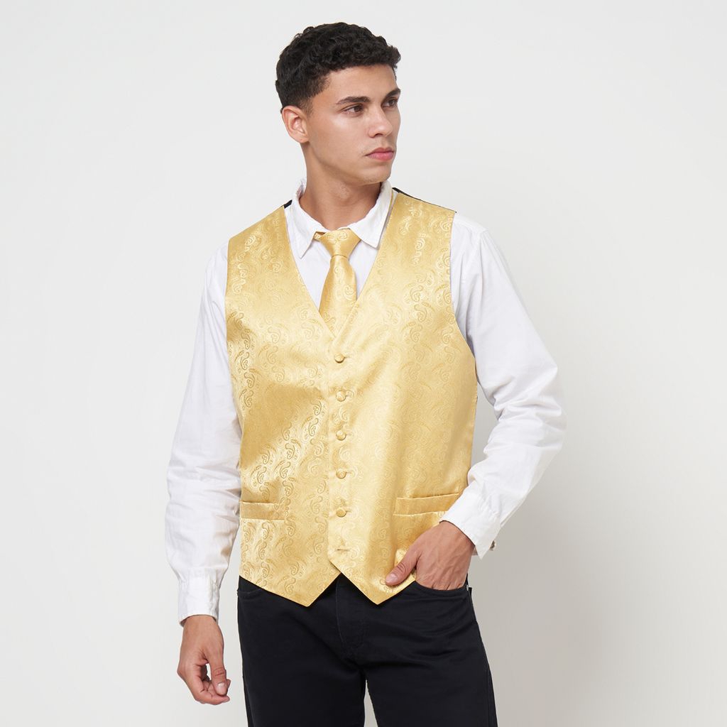 Jual MG - Mens Global Vest Gold + 1 Set Dasi Panjang | Shopee Indonesia