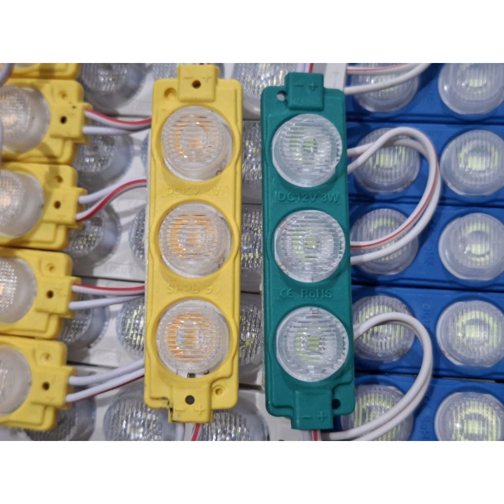 Jual Lampu LED Modul 3 mata DC 12 volt | Shopee Indonesia