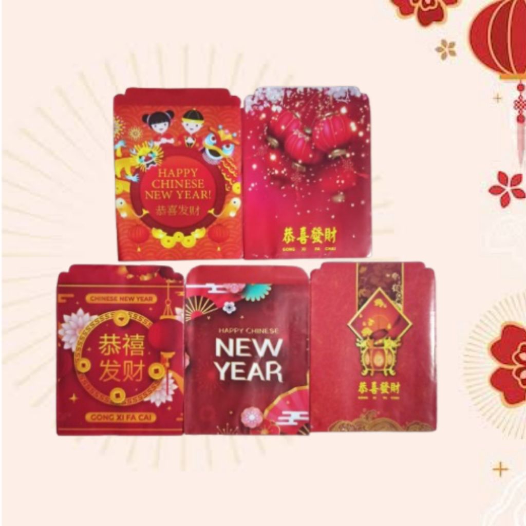 Jual Amplop Imlek Ukuran Medium / Angpao Hangbao Angpo Sincia Happy ...