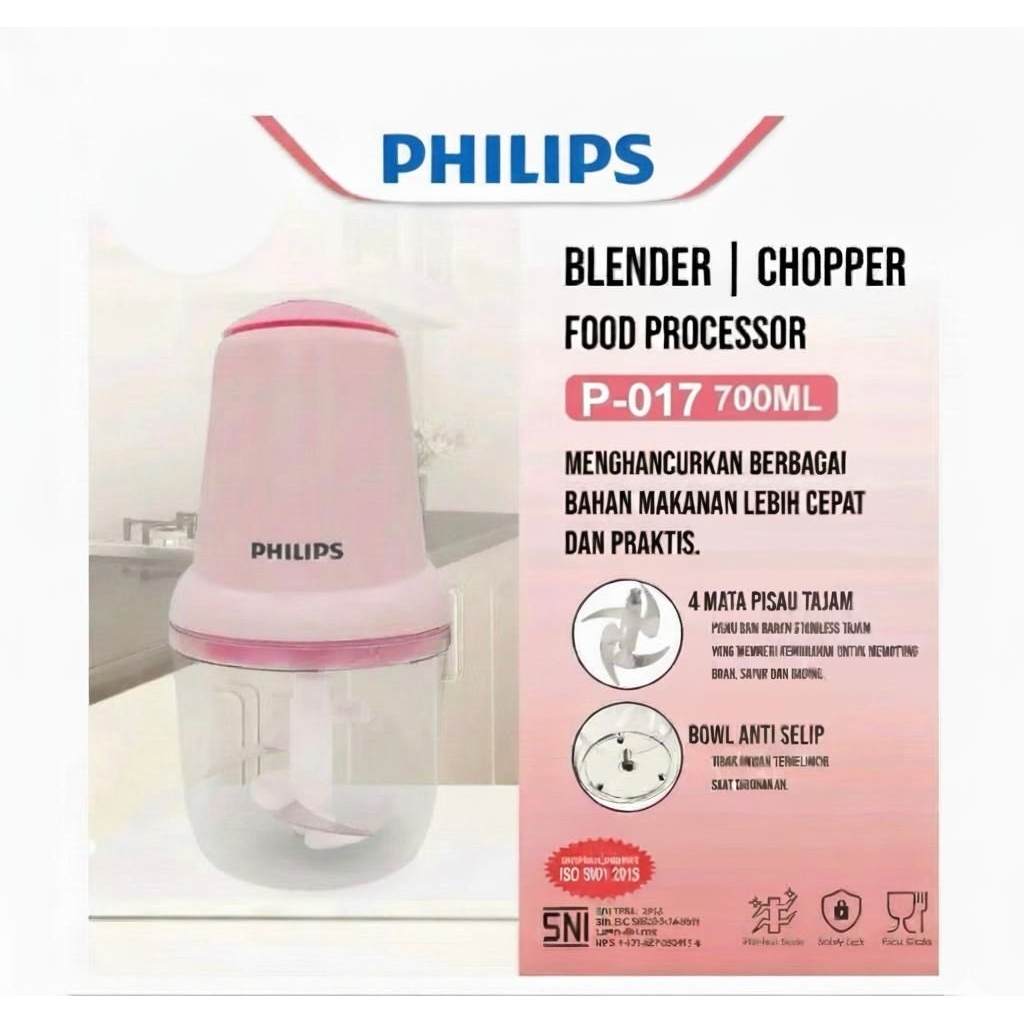 Jual Philips Food Processor Chopper Blender P-017 / Pencacah Bumbu ...