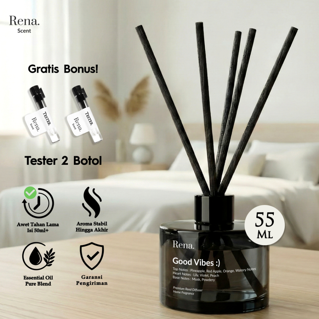 Jual Rena Scent - Pengharum Ruangan Reed Diffuser Aromaterapi 50ml ...