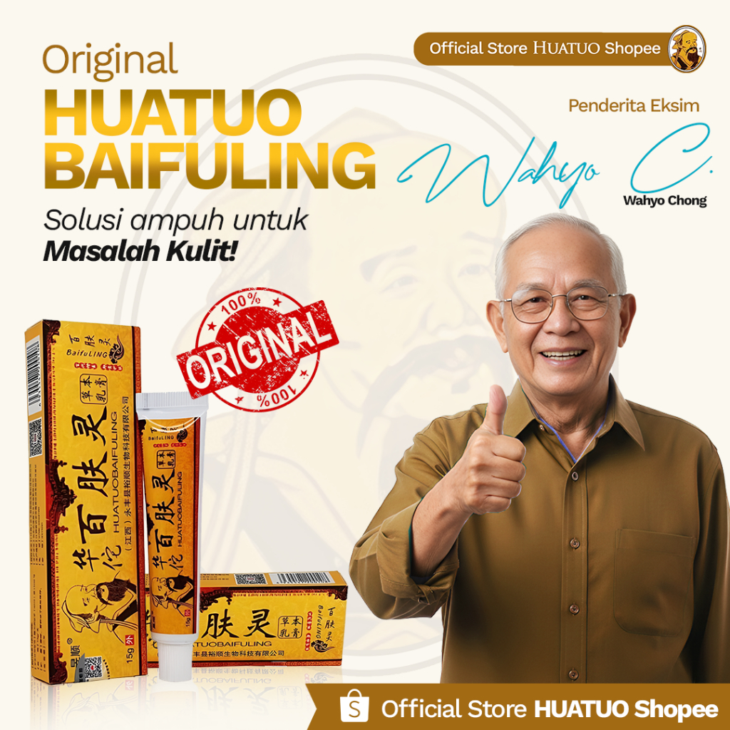 Jual Salep Gatal Cap Orangtua Huatuobaifuling Krim Original Obat Jamur ...