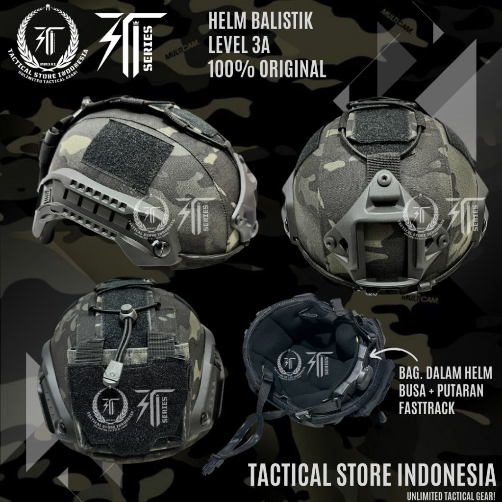 Jual TSI SERIES ® 100% ORIGINAL Helm Tactical Balistik Level 3A ...