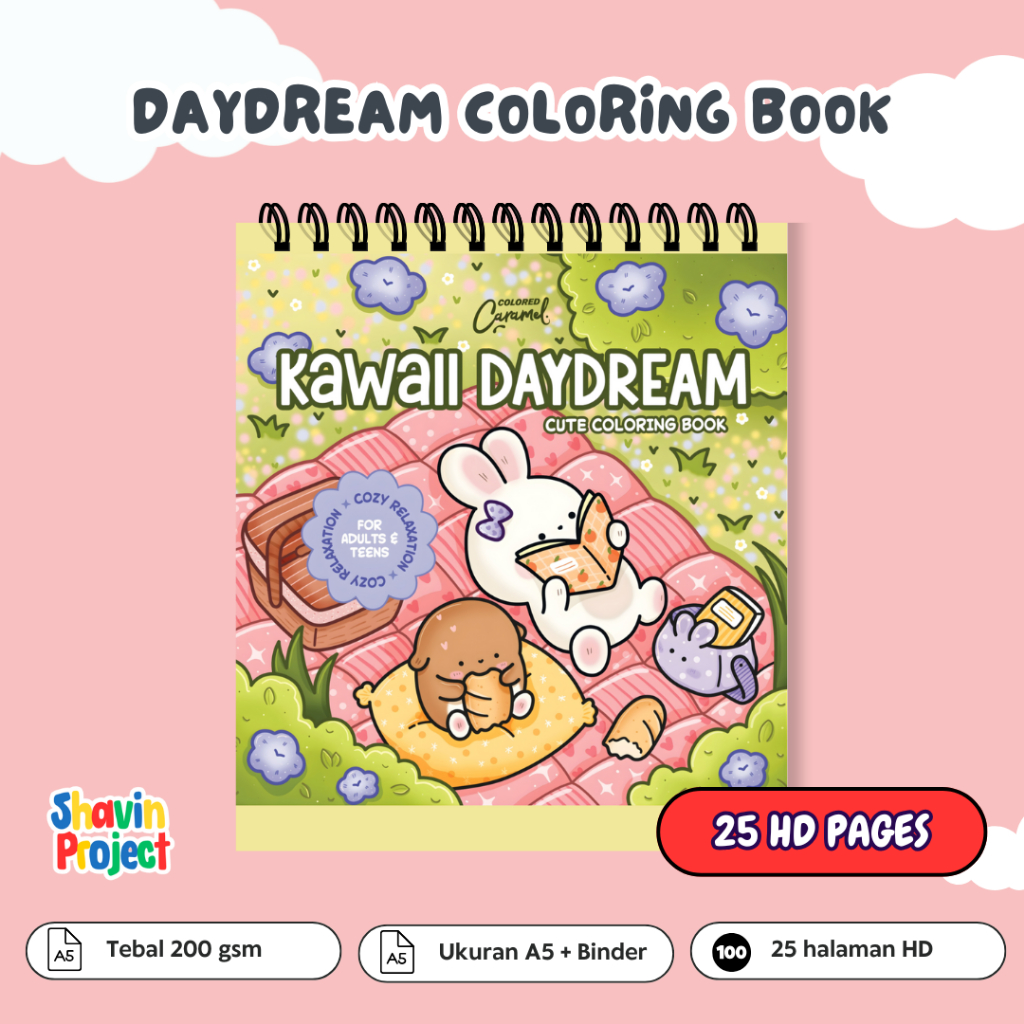 Jual Kawaii Daydream Coloring Book Tebal Untuk Anak Dewasa Tebal 200gsm ...