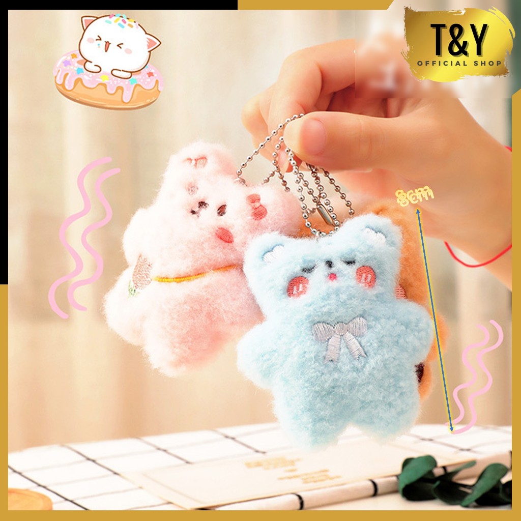 Jual T&Y Gantungan Kunci Tas Boneka Beruang Lucu dengan Bulu Lembut ...