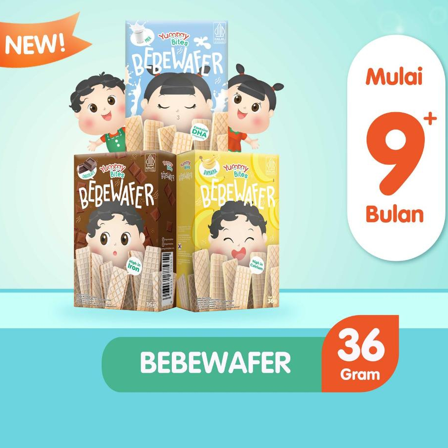 Jual Yummy Bites Bebewafer 36 GR Snack Baby/ Cemilan wafer anak/ Snack ...