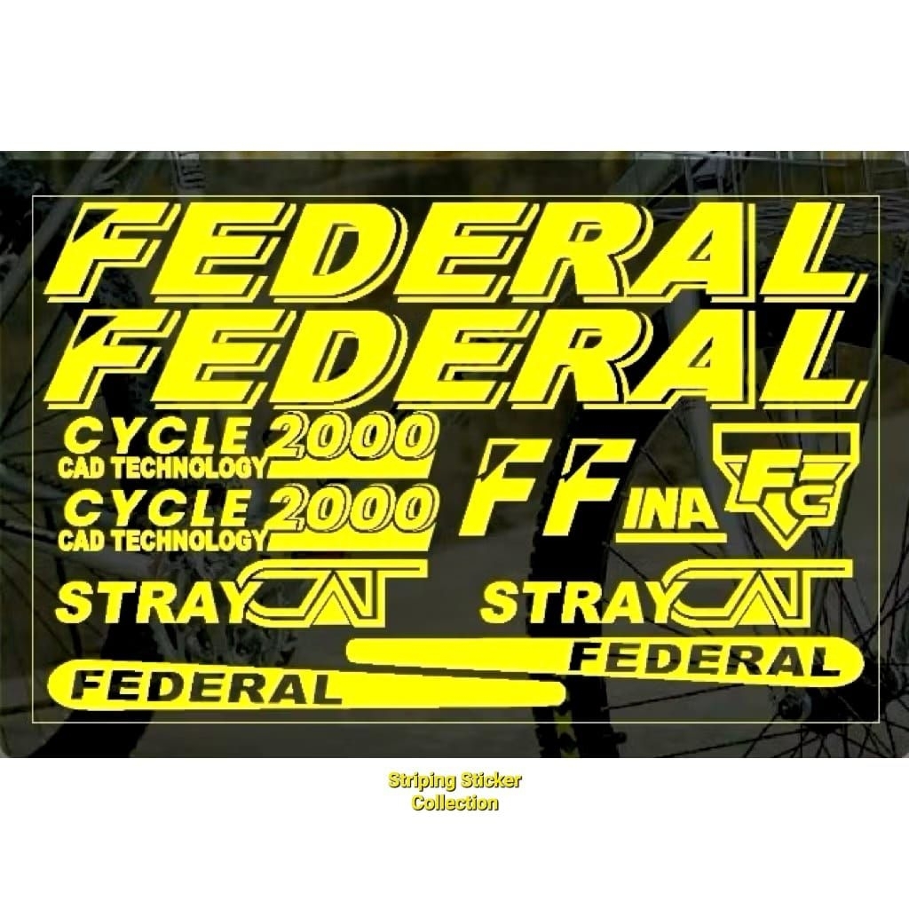 Jual Sticker Sepeda Federal Stray Cat Cutting | Shopee Indonesia