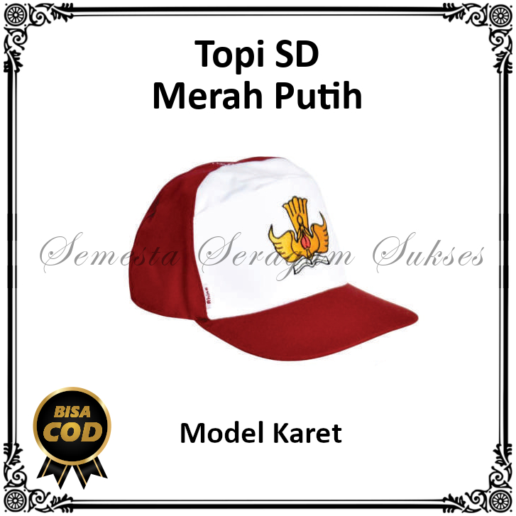 Jual Topi SD Merah Putih Model Karet | Shopee Indonesia
