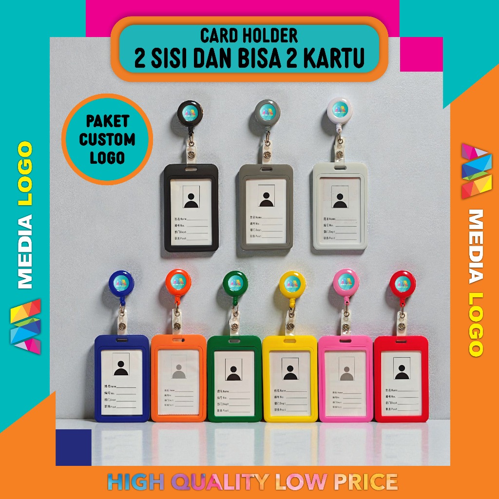 Jual Paket Custom logo Yoyo ID Card Doff, Transpara, Putar dan Tempat ...