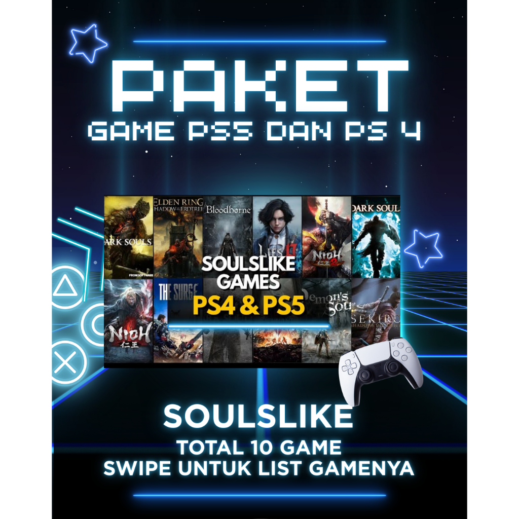 Jual Paket Game PS5 dan PS4 Soulslike DLC Elden Ring SOTE, Lies Of P ...