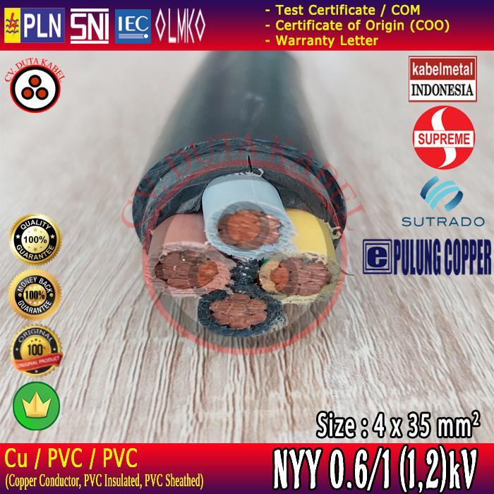 Jual Kabel NYY 4x35 mm2 KABELMETAL (KMI)/ SUPREME/ SUTRADO / PULUNG /4 ...
