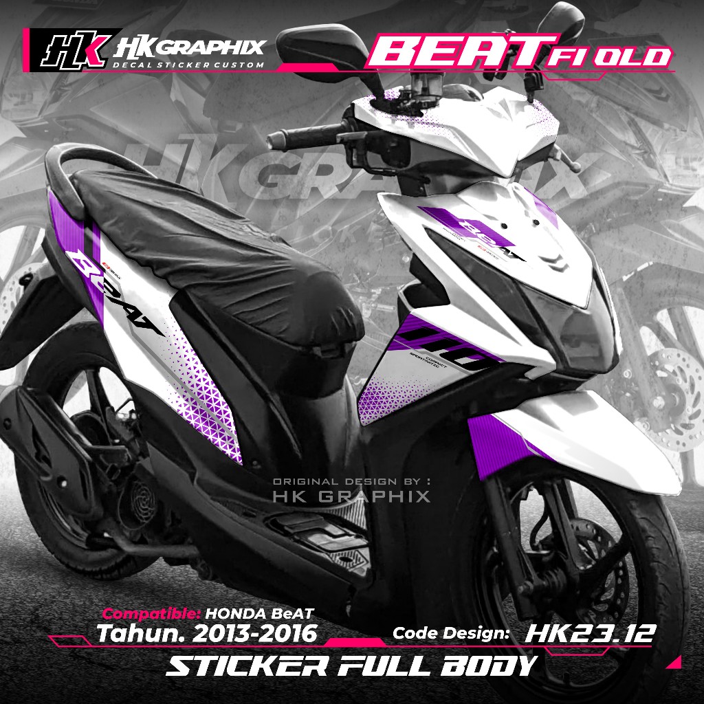 Jual Decal Sticker Honda BeAT Fi Old BeAT Fi Lama Full Body Untuk Tahun ...