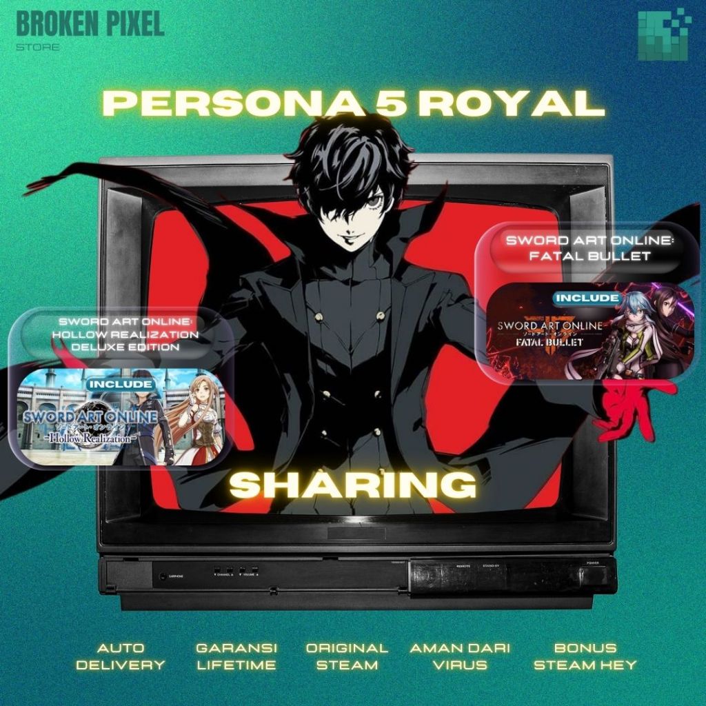 Jual [BONUS STEAM KEY] Persona 5 Royal (Sharing With Sword Art Online ...