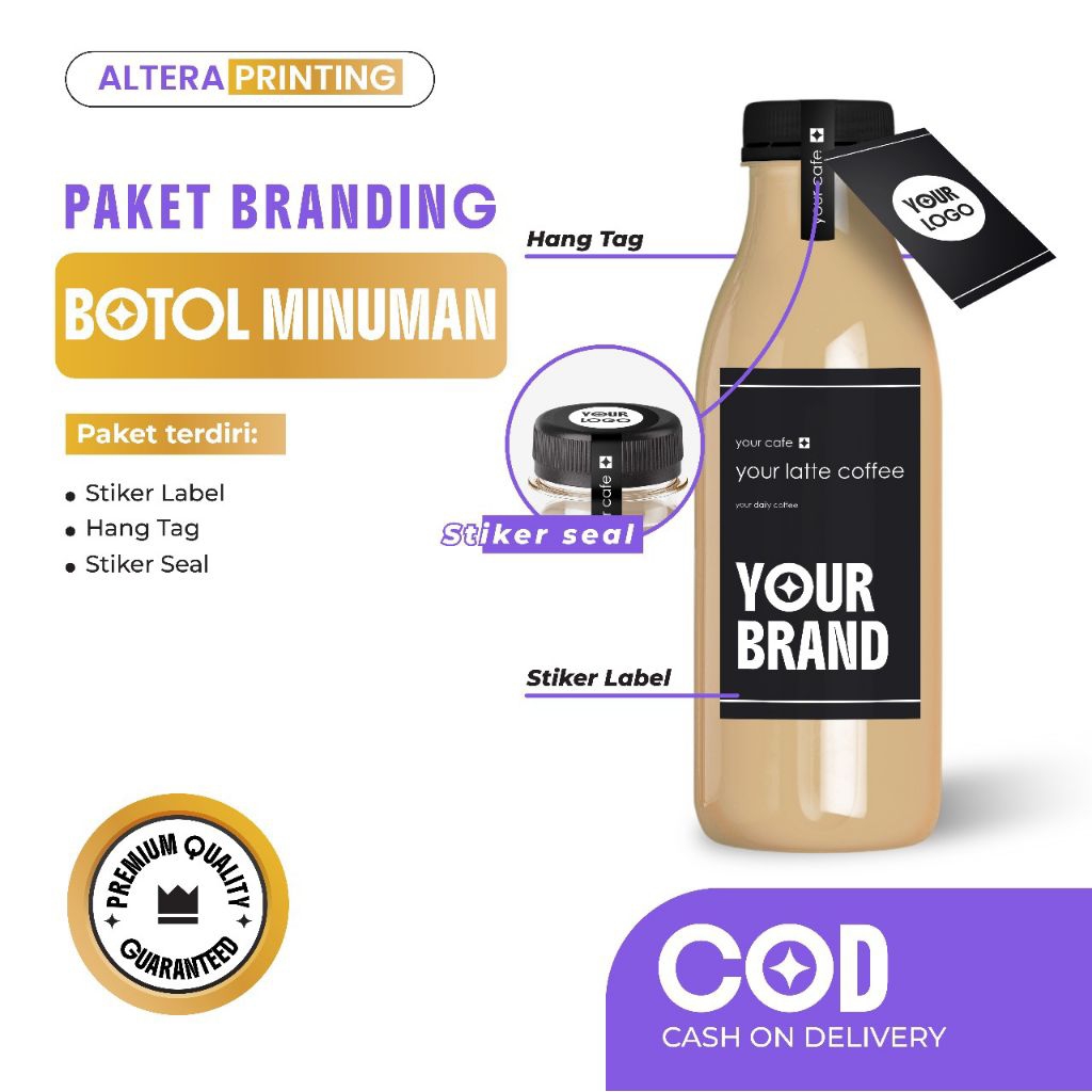Jual ALTERA Sidoarjo - Paket Branding Botol Minuman Kopi Jus Buah ...
