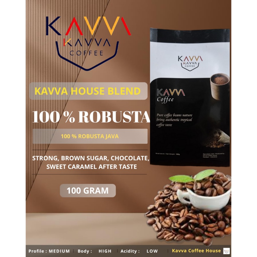 Jual [KAVVA COFFEE] Kopi Robusta Dampit 100gr Fresh Roast / Bubuk ...