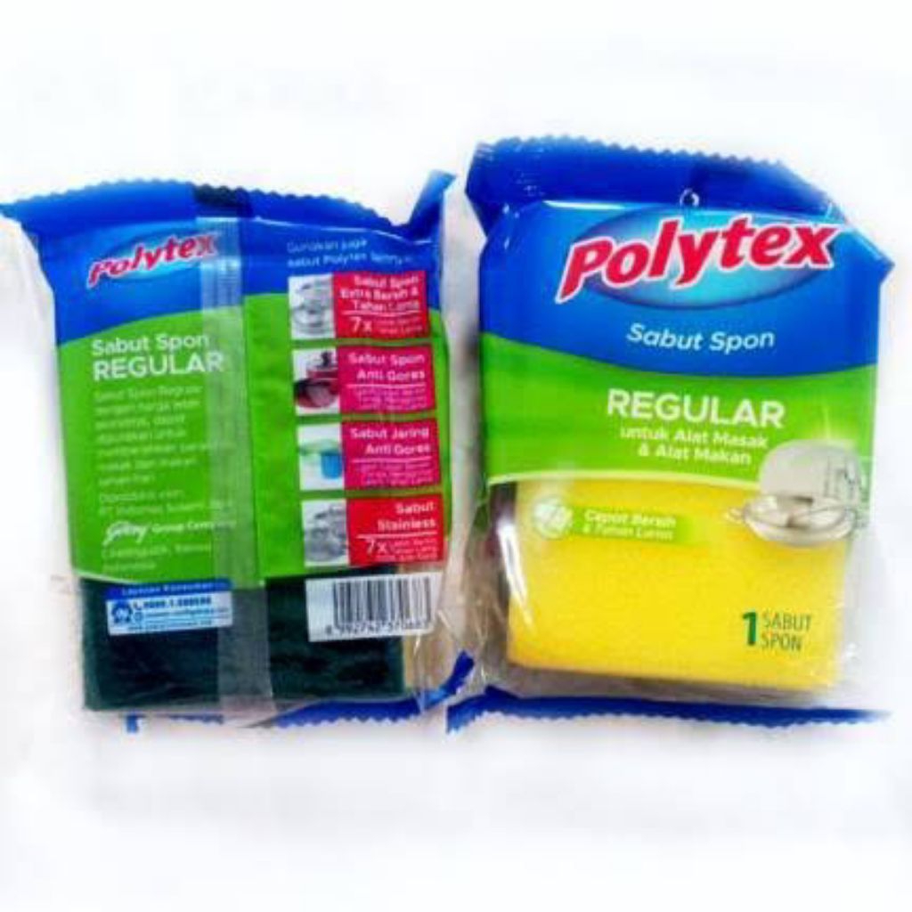 Jual Polytex Sabut Spons Pencuci Piring Reguler | Shopee Indonesia