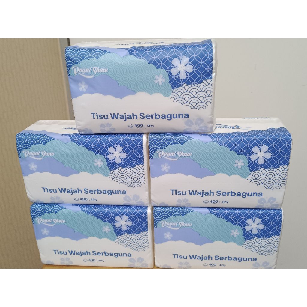 Jual Royal Show tissue 4 ply - tissue wajah 400 lembar per 1 pcs harga ...