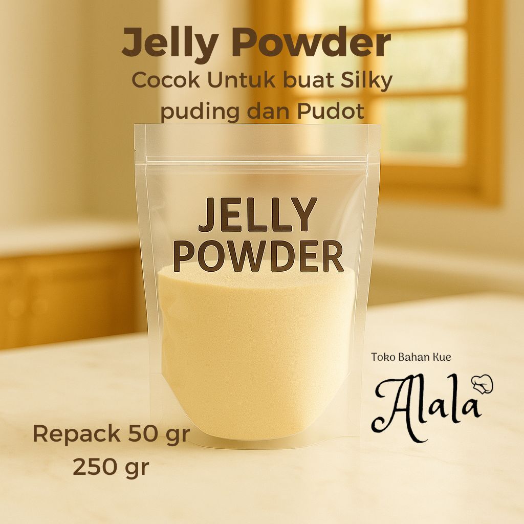 Jual Jelly Powder Instant u/ buat silky pudding - repack 50 gr | Shopee ...