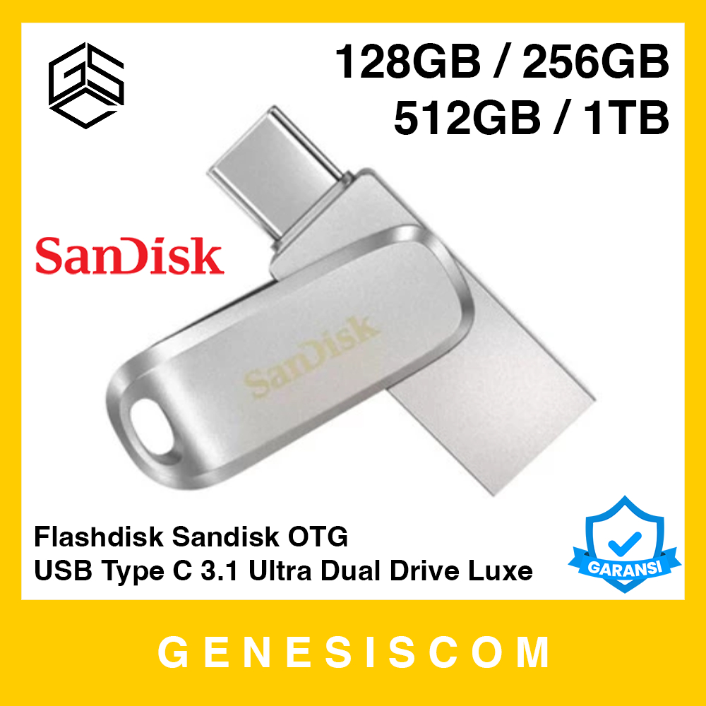 Jual Flashdisk OTG SANDISK 128GB / 256GB / 512GB / 1TB Ultra Dual Drive ...
