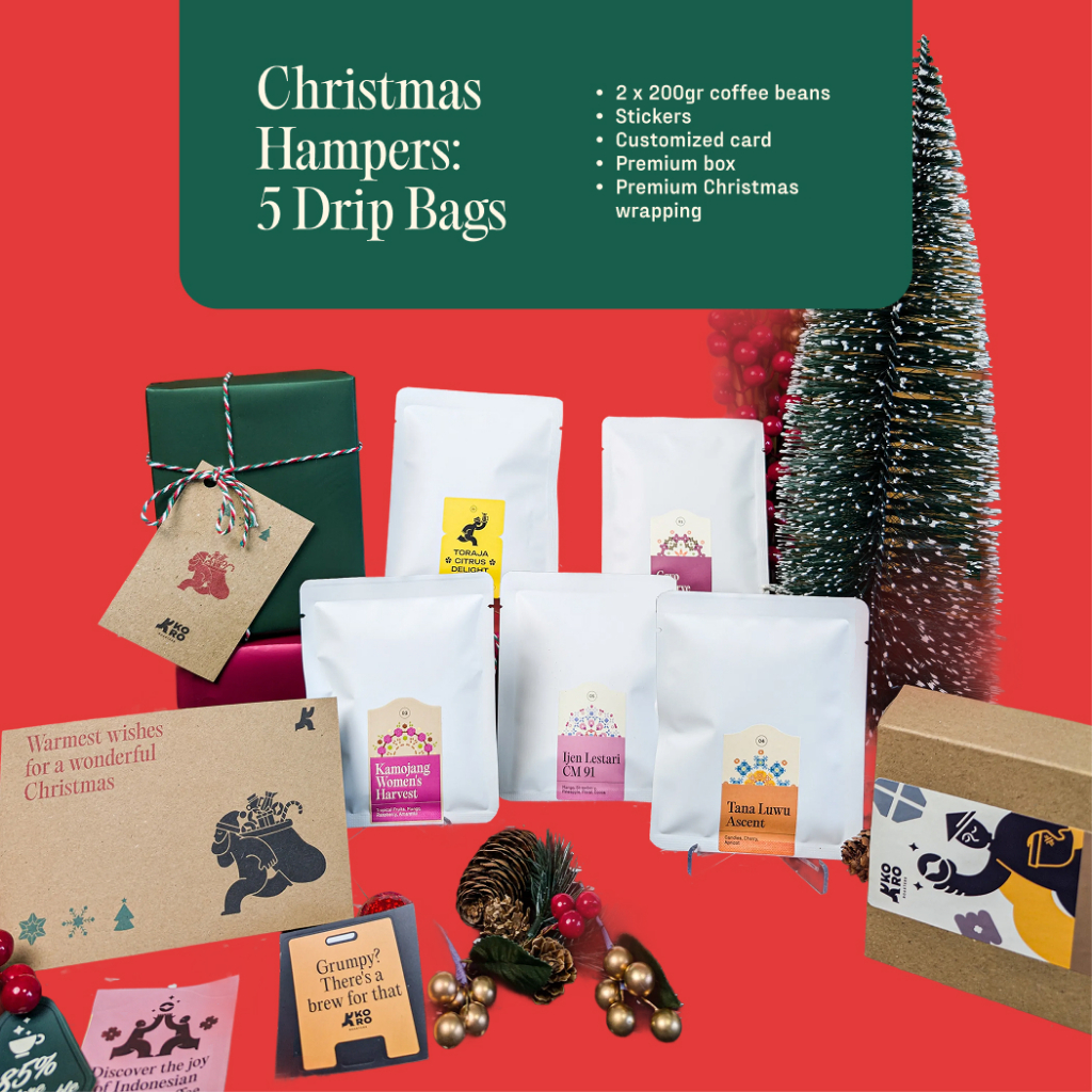Jual KORO ROASTERS Hampers Kado Natal Kopi - Christmas Parcel - 5 Drip ...