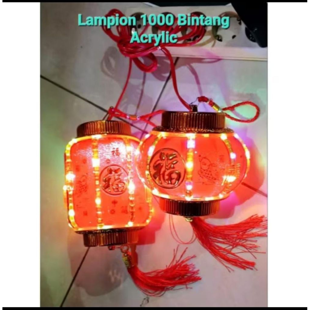 Jual Lampion Seribu Bintang LED Mini / Lampu Lampion LED Imlek Listrik ...