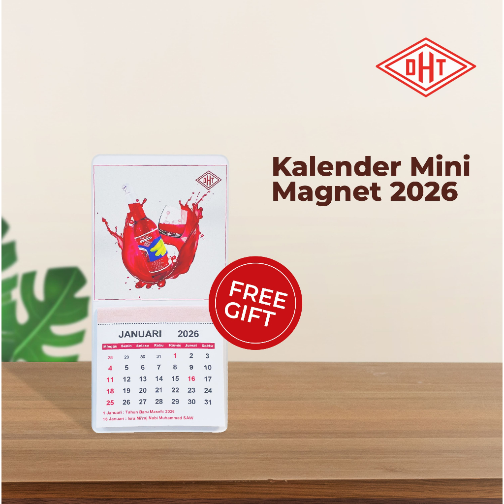 Jual [FREE GIFT DHT] Kalender Mini Magnet 2026 | Shopee Indonesia