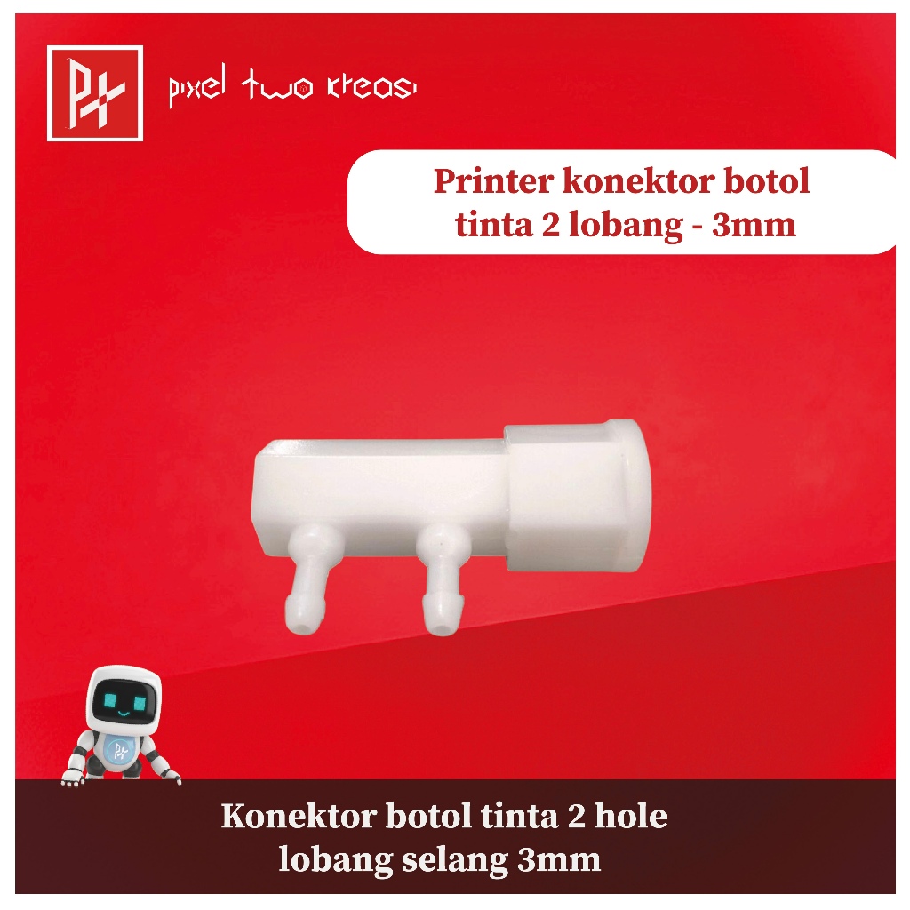 Jual Printer konektor botol tinta 2 lobang - 3mm | Shopee Indonesia