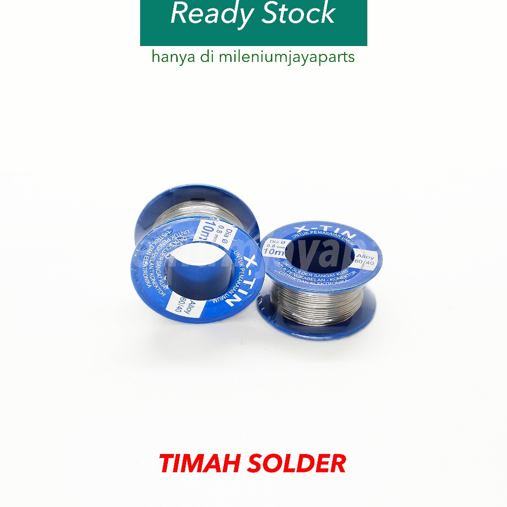 Jual Timah Solder 10 Meter / Solder Wire 0.8 mm / Kawat Gulung Timah ...