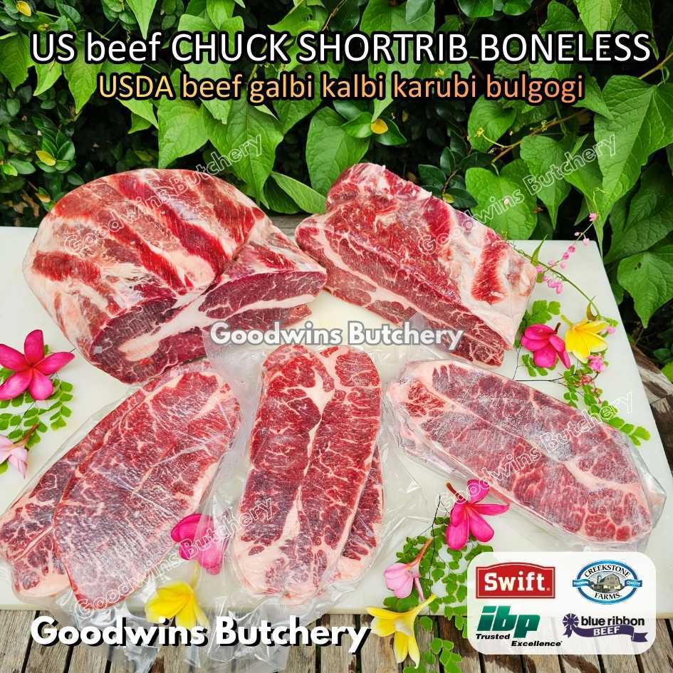 Jual US beef Galbi Karubi Bulgogi Konro CHUCK SHORTRIB BONELESS whole ...