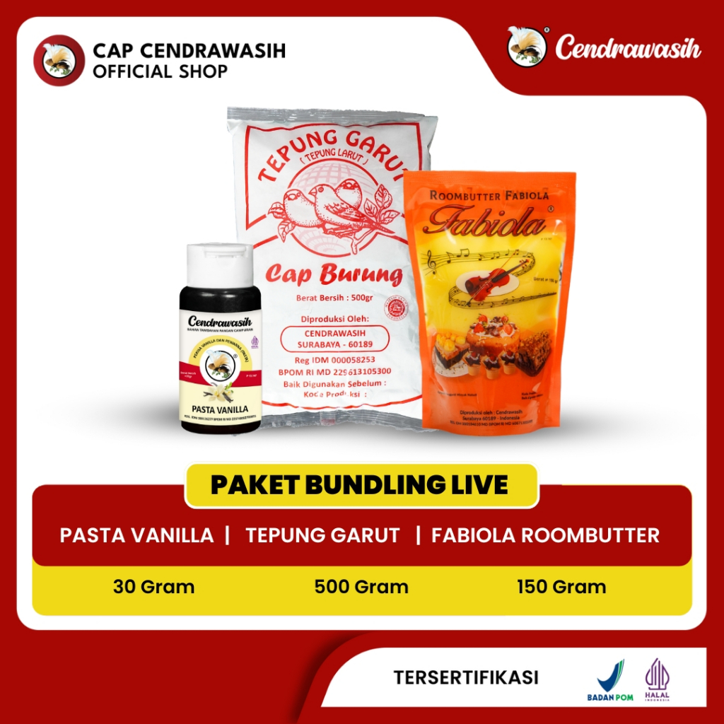 Jual [KUE SAGU KEJU] Cap Cendrawasih Paket Bundling | Tepung Larut ...