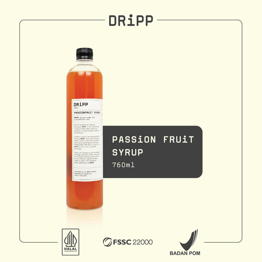 Jual DRiPP Passionfruit Syrup 760ml (Sirup Rasa Markisa) | Shopee Indonesia