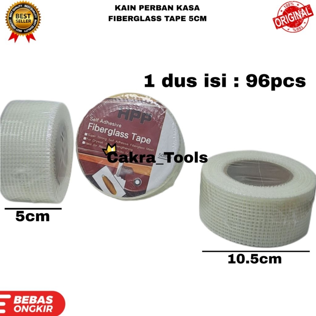 Jual [5 CM - 2 INCH] KAIN PERBAN KASA + LEM PEREKAT LAKBAN ISOLASI ...