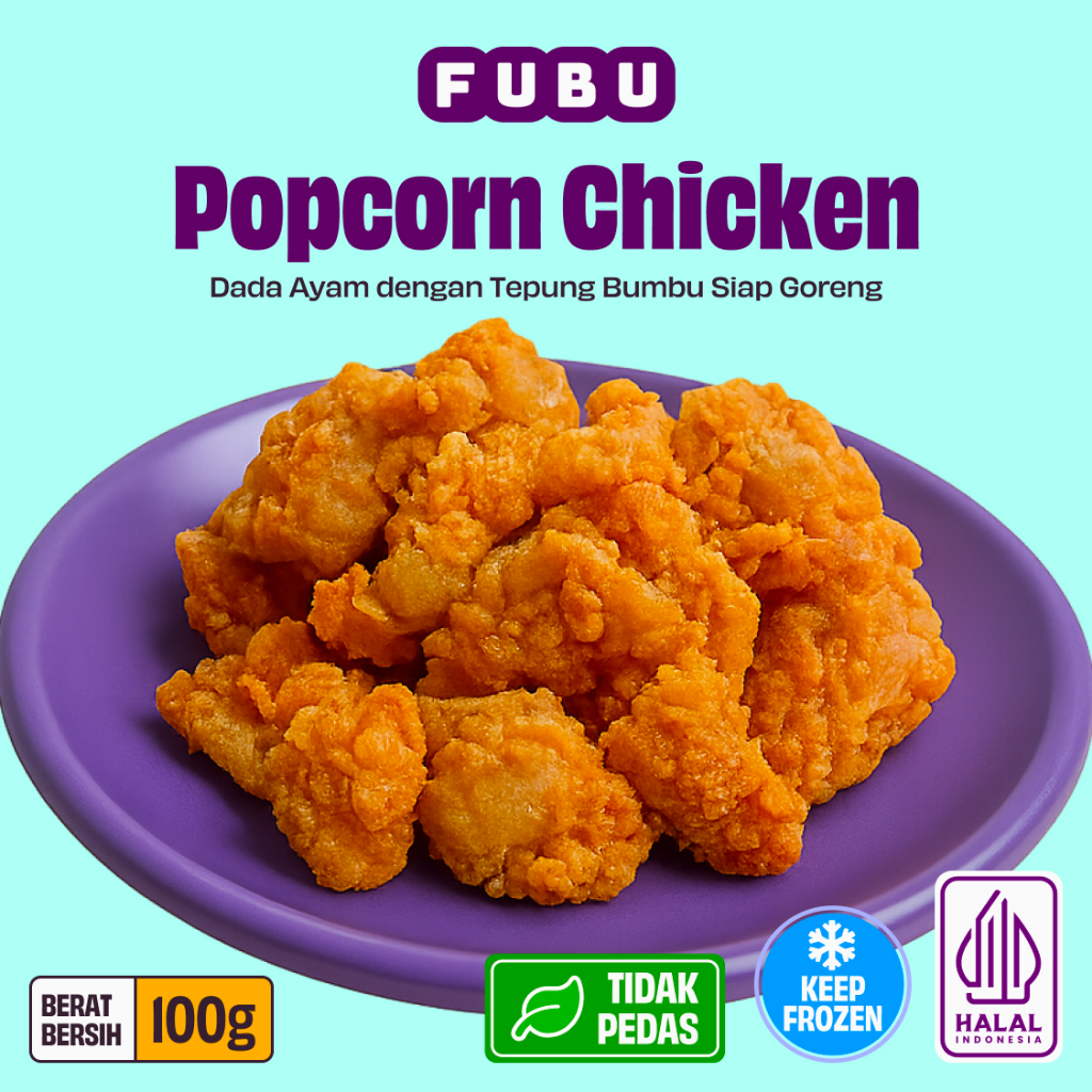Jual FUBU Popcorn Chicken - Dada Ayam dengan Tepung Bumbu Siap Goreng ...