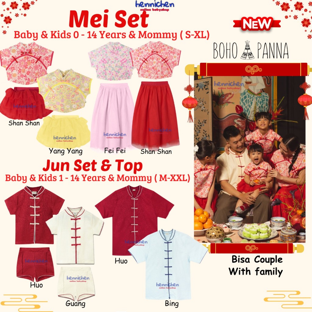 Jual Bohopanna 0-14 Tahun CNY Series Dewasa Mei Set Baby / Mei Set Kids ...
