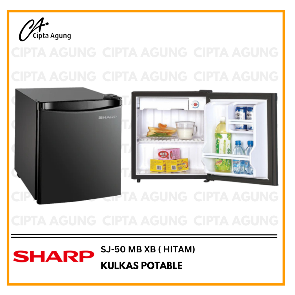 Jual SHARP KULKAS 1 PINTU MINIBAR PORTABLE ANAK KOS 50L 50 LITER SHARP ...