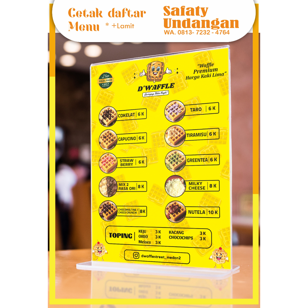Jual DAFTAR MENU UKURAN A4 BISA CUSTOM DESAIN | Shopee Indonesia