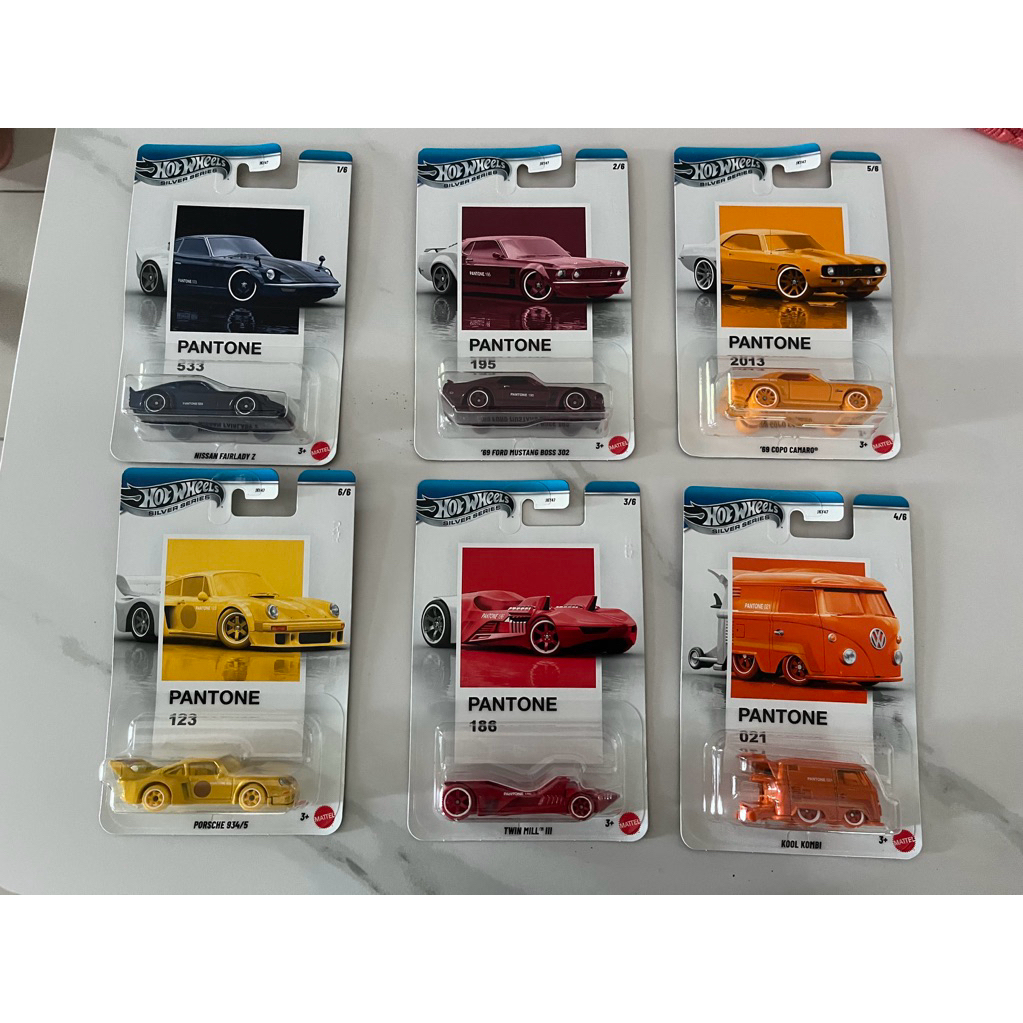 Jual HotWheels Pantone Silver Series Nissan,Ford mustang,Copo camaro ...