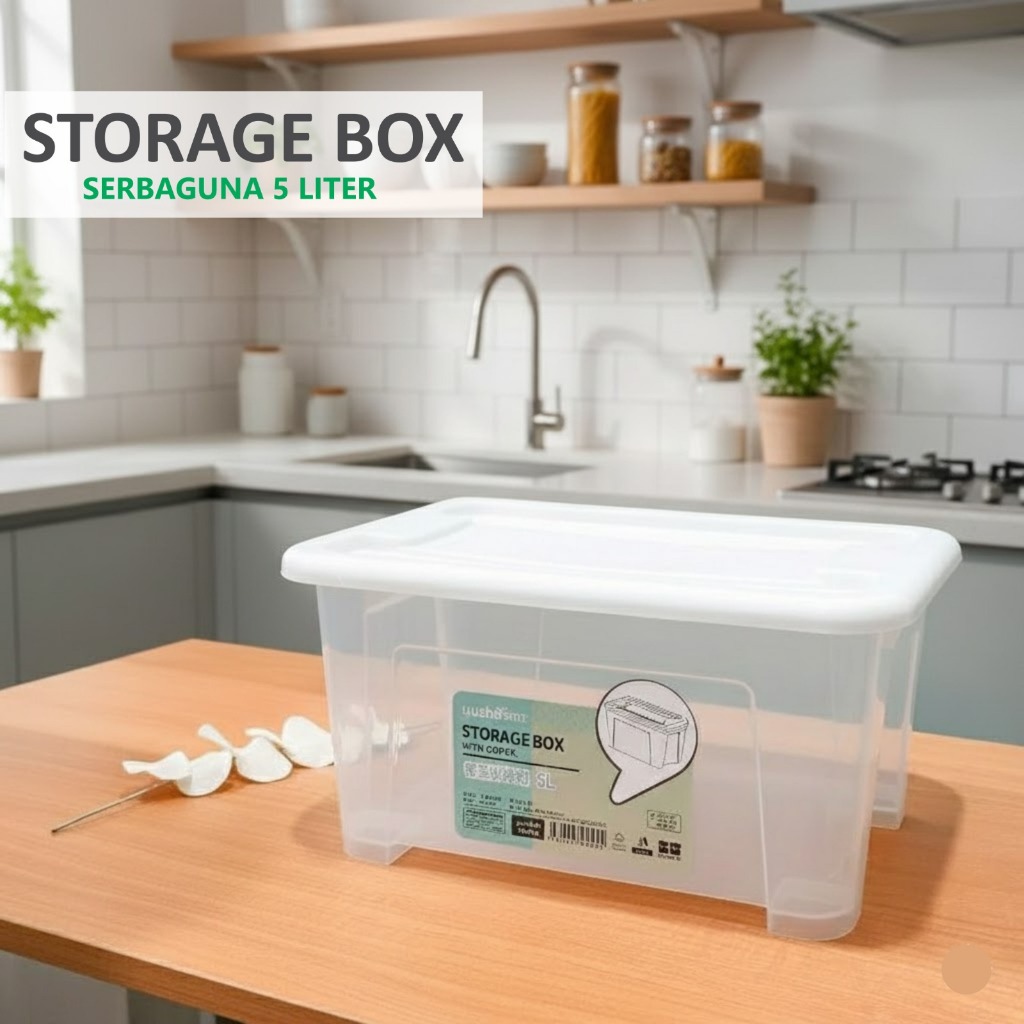 Jual Container Serbaguna 5 Liter Box Container Estetik Mini Storage Box ...
