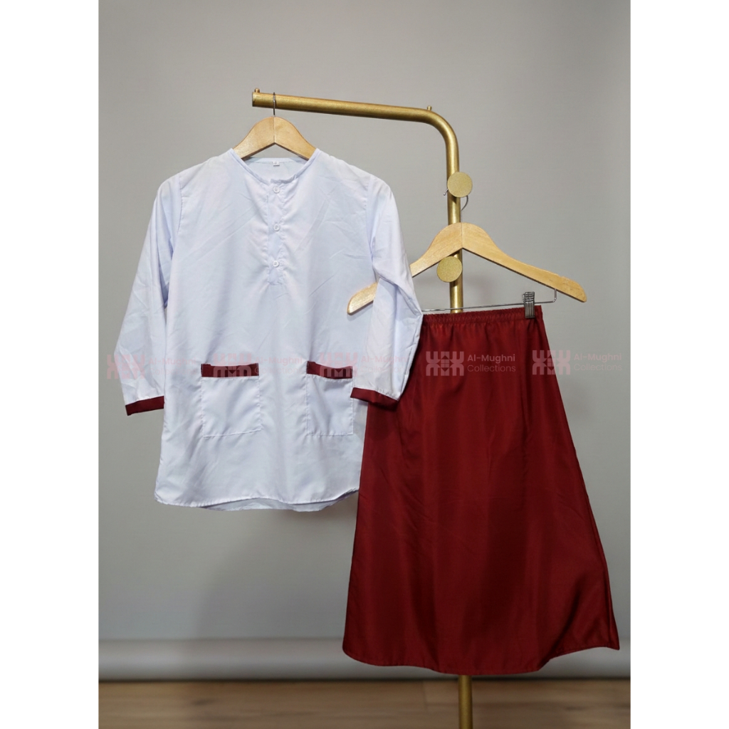 Jual Seragam Perempuan Sekolah Muslim Merah Putih Usia 5 tahun sampai 6 ...