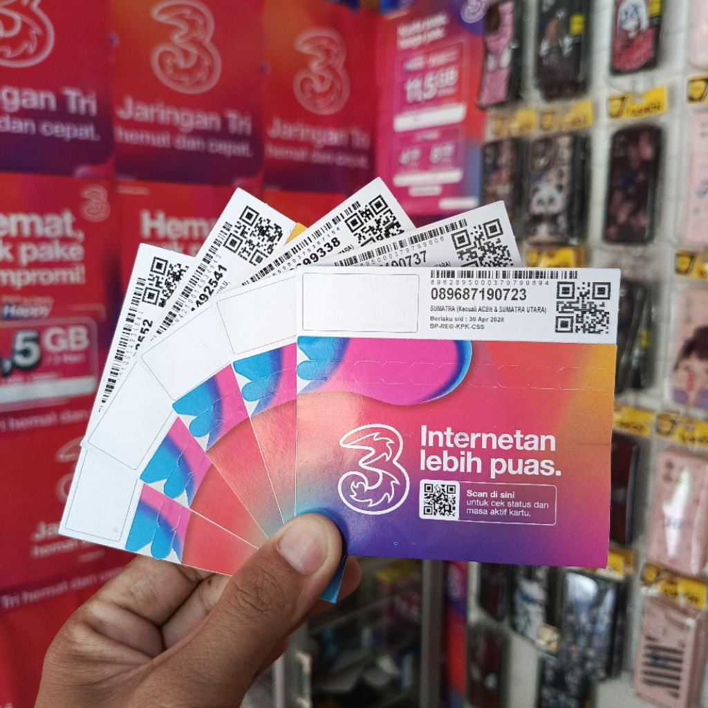 Jual Kartu perdana tri three non aktif nasional | Shopee Indonesia