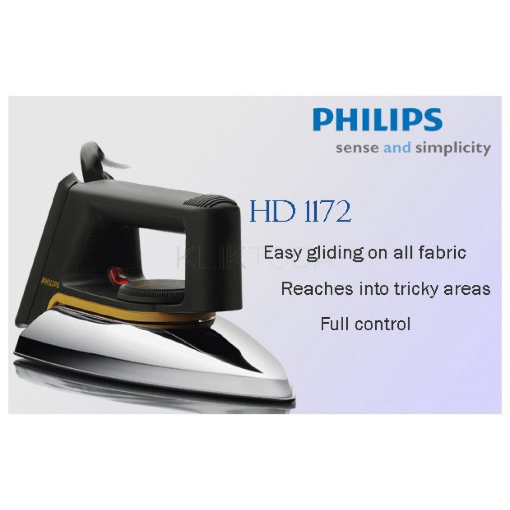 Jual Setrika Listrik Philips HD1172 dengan Alas Anti Lengket | Shopee ...